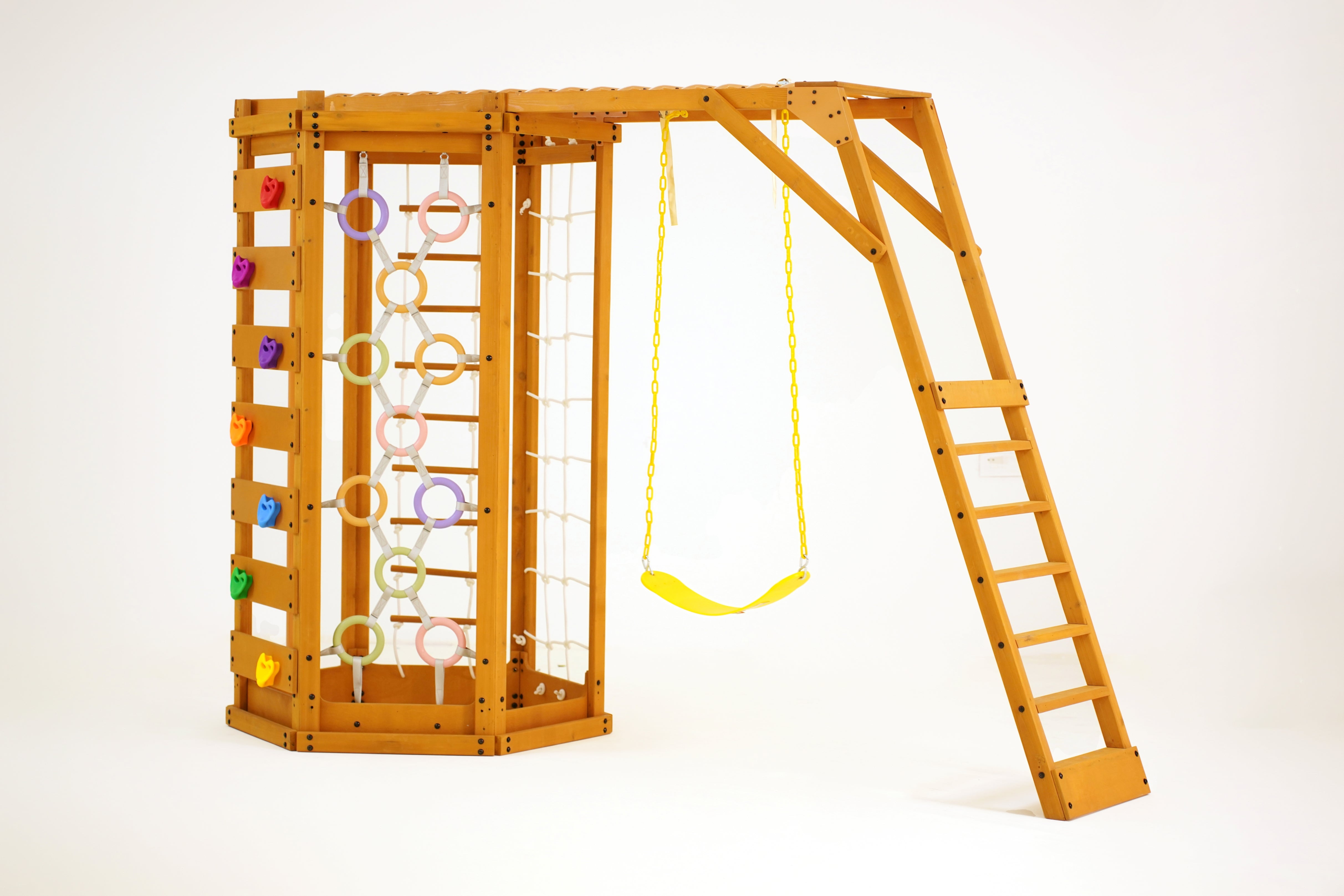 Hawthorn Outdoor Climber Playset | Monkey Bars, Swing & Octagon Climbe ...