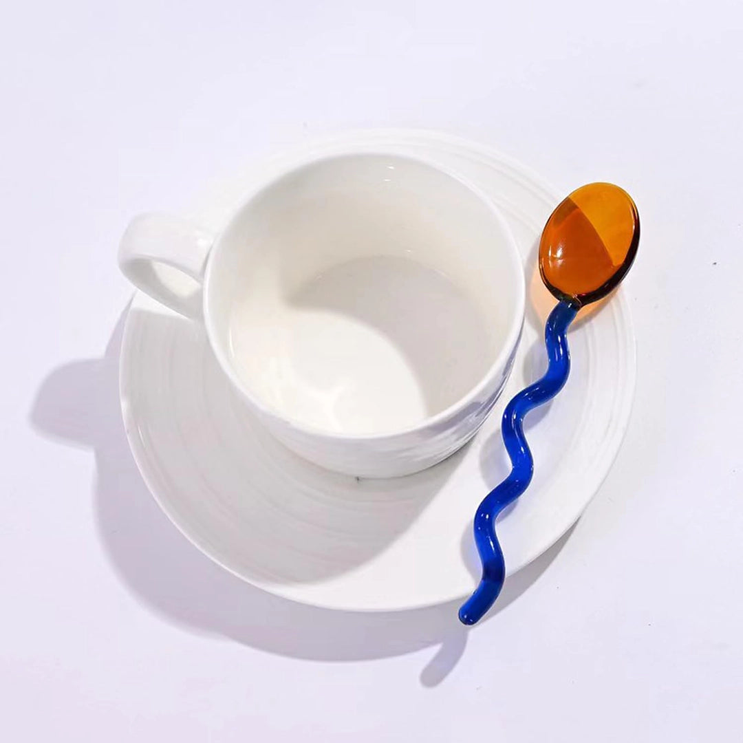 Squiggle Glass Spoon — Maison Nova